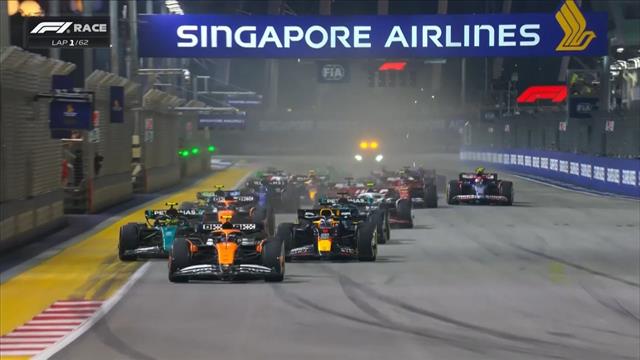 Η εκκίνηση του Grand Prix Σιγκαπούρης - FORMULA 1 - Highlights
